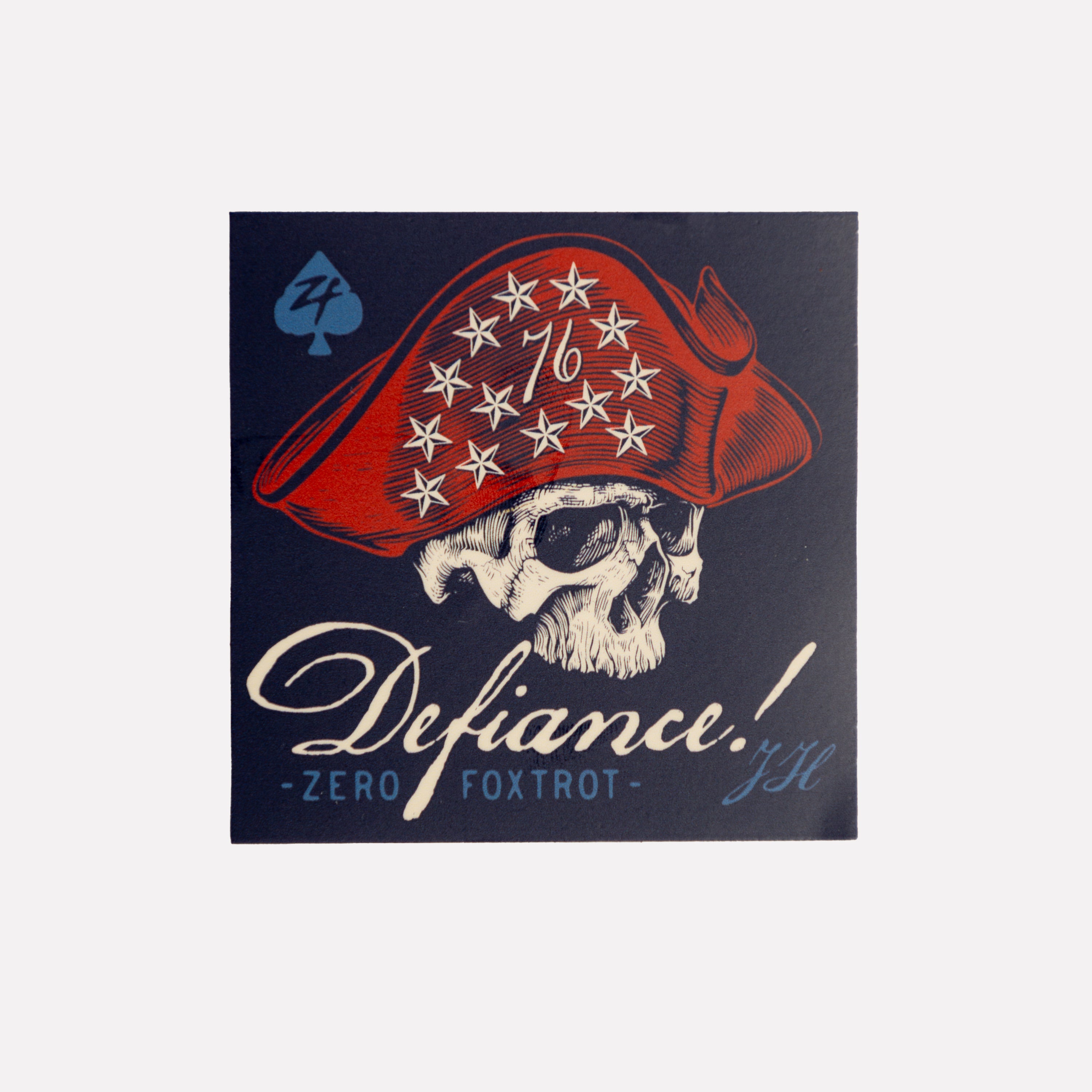 76 Defiance Sticker –ZERO FOXTROT