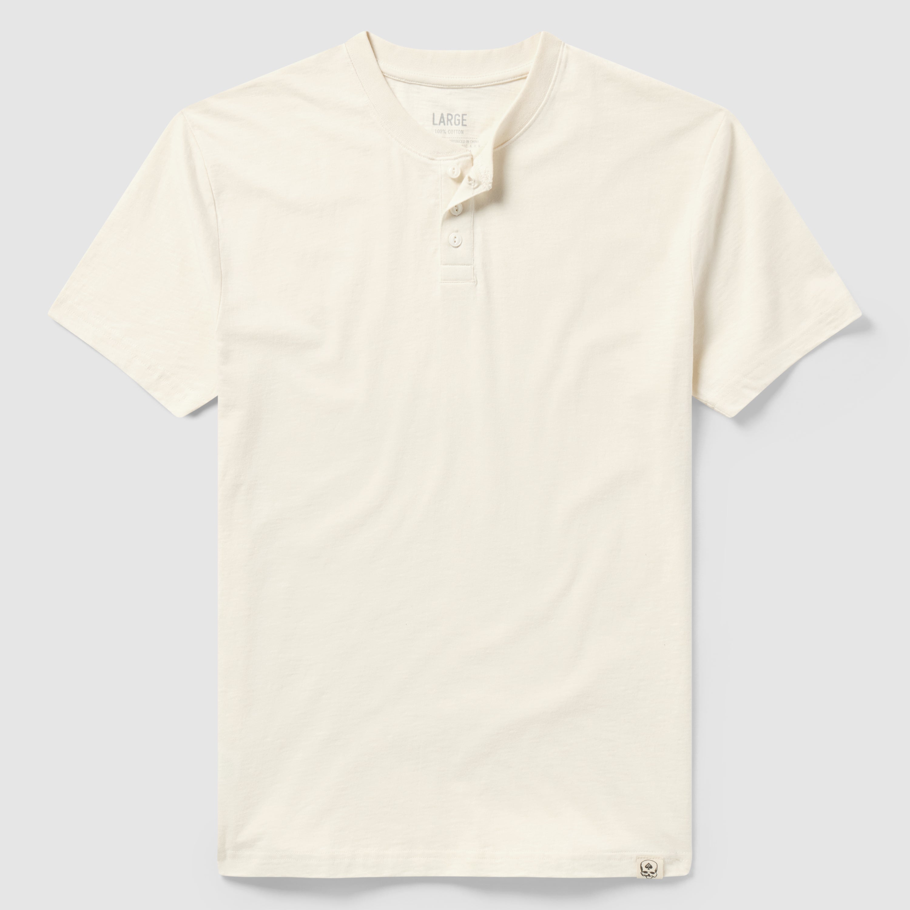 Short Sleeve Cotton Skivvy Henley –ZERO FOXTROT